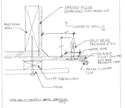 Building Envelope Blog: Concrete to wood frame details