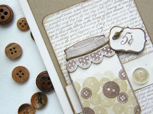 K and R Designs: Vintage Button Jar