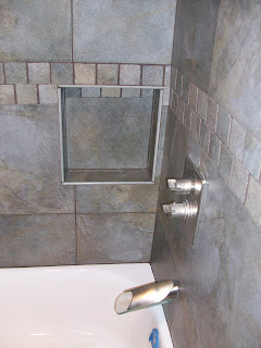 Golden Spiral Tile~: Shower Installations Continued...