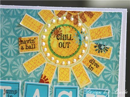 PaperCutting Kind of Day: Red, White, Blue and SUN