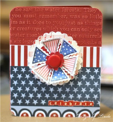 PaperCutting Kind of Day: Red, White, Blue and SUN