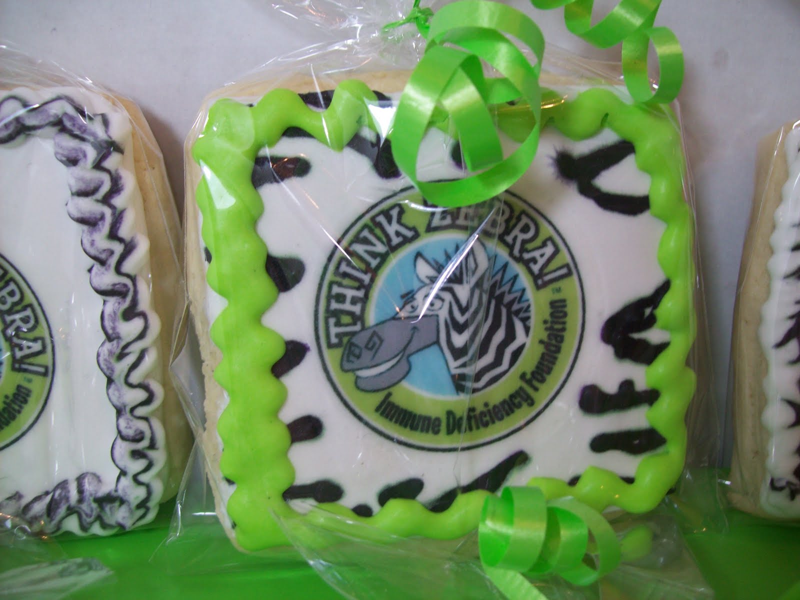 CedarGap Creations Cookies: IDF THINK ZEBRA LOGO COOKIES & APRONS