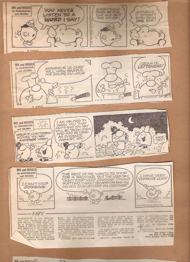 Mr Men Info: More Daily Mail ..Mr Men comic strip