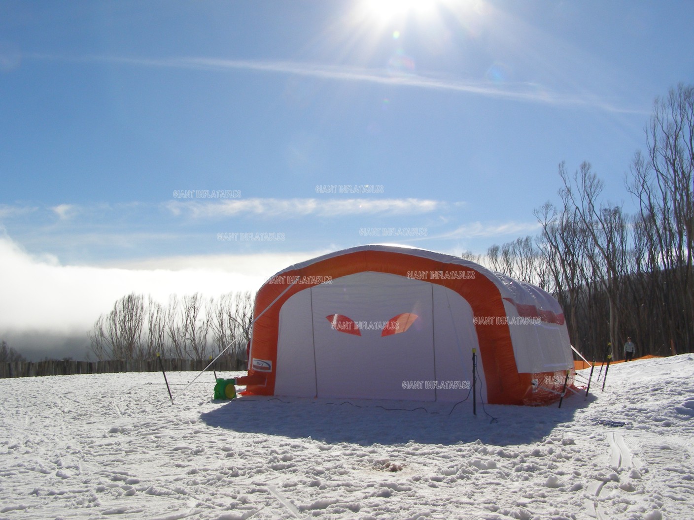 Inflatable tent - now available fully insulated