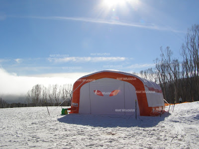 Inflatable tent - now available fully insulated