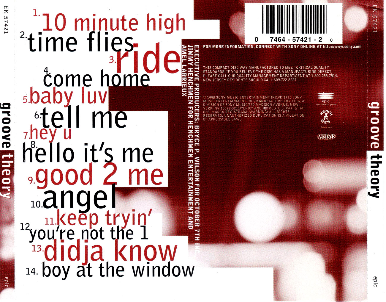 highest level of music: Groove Theory - Groove Theory-Retail-1995