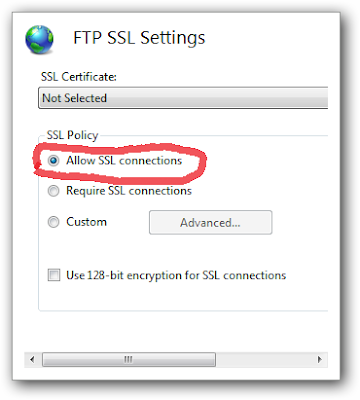 WeB LoG'S JuUiER: Setting Authentication FTP on Windows 7 RC