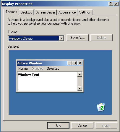WeB LoG'S JuUiER: Disable display properties in Windows XP