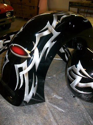 Larsons Creative Concepts: black and silver tribal :: motorcycle