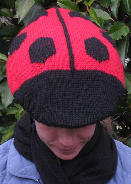 Rainy Day Knits: Ladybug Bike Helmet Cover