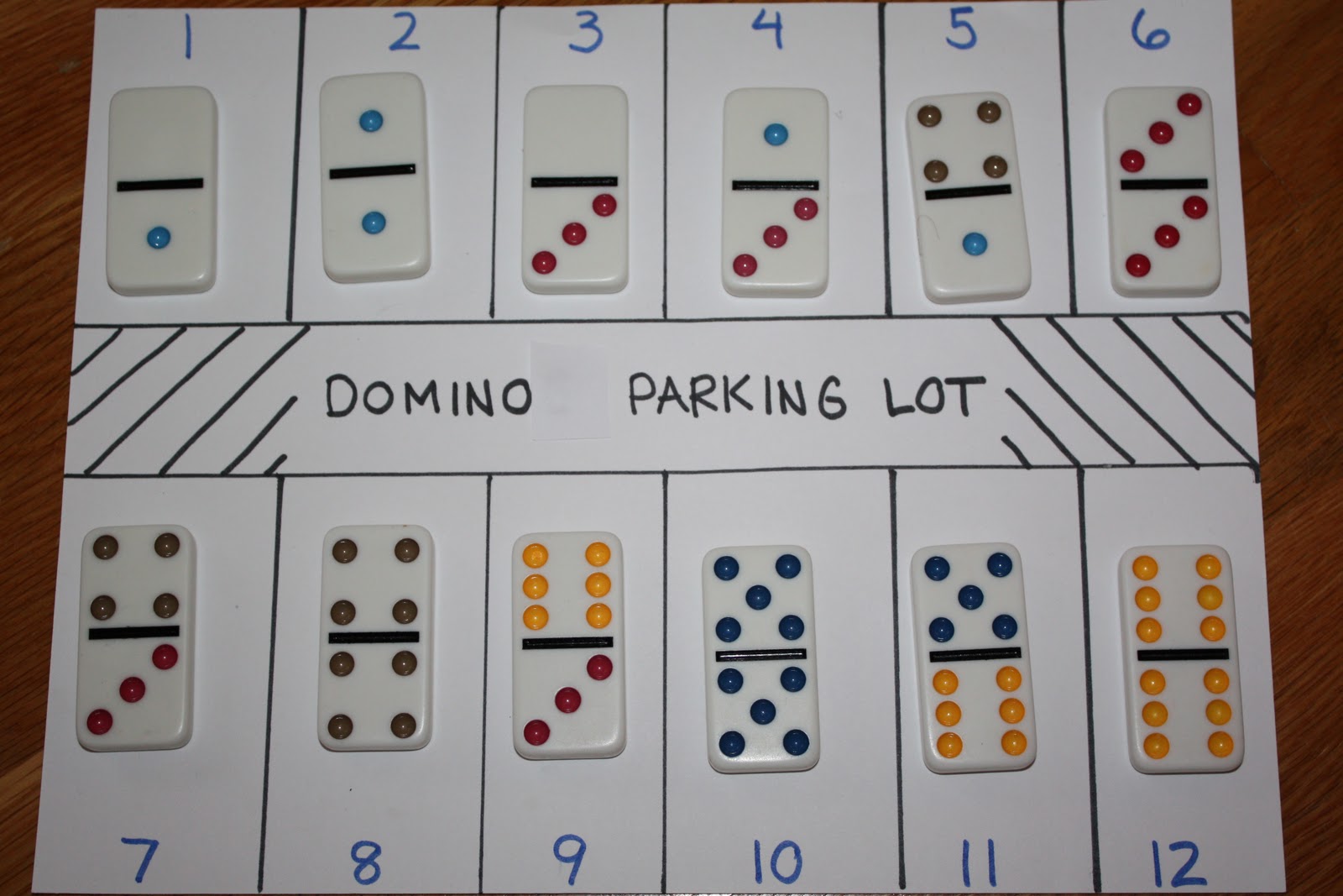 Sweet and Simple Things: Domino Parking Lot