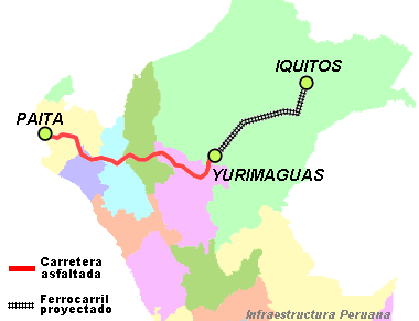 INFRAESTRUCTURA PERUANA: Ferrocarril Yurimaguas-Iquitos (Proyecto)