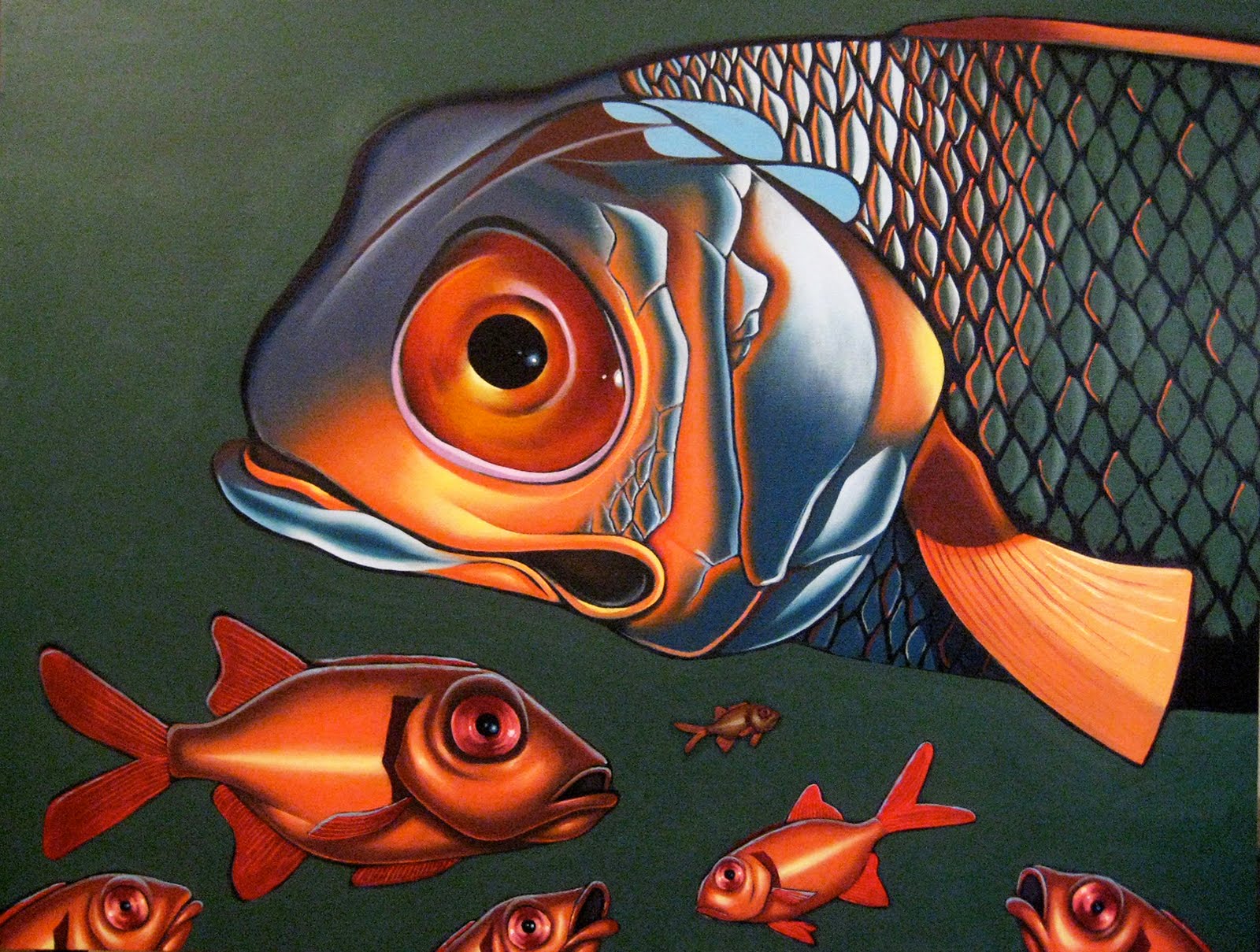 APRIL BUSHNELL: My first fish painting