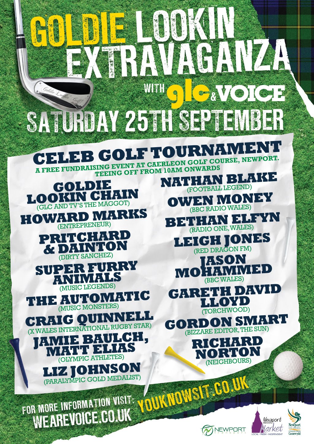 GLC tour blog: GLC's celeb golf tournament Caerleon 25th Sept 2010