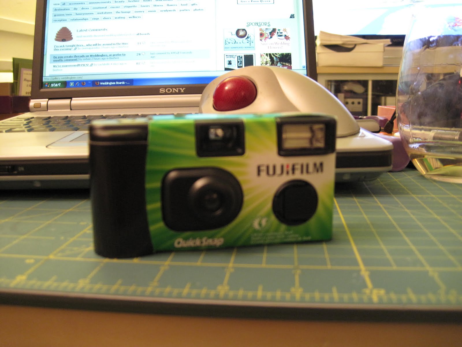 Handcrafted Hitching Post: "Old School" Disposable Table Cameras