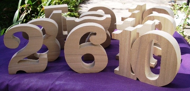 Handcrafted Hitching Post: Table Numbers - Revisited