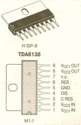 Ремонт телевизоров: TDA8138 стабилизатор напряжений 5,1 и 12 В