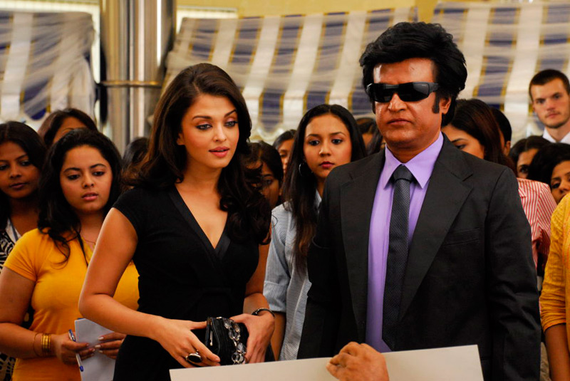 Rajinikanth and Aishwarya Rai | Veethi