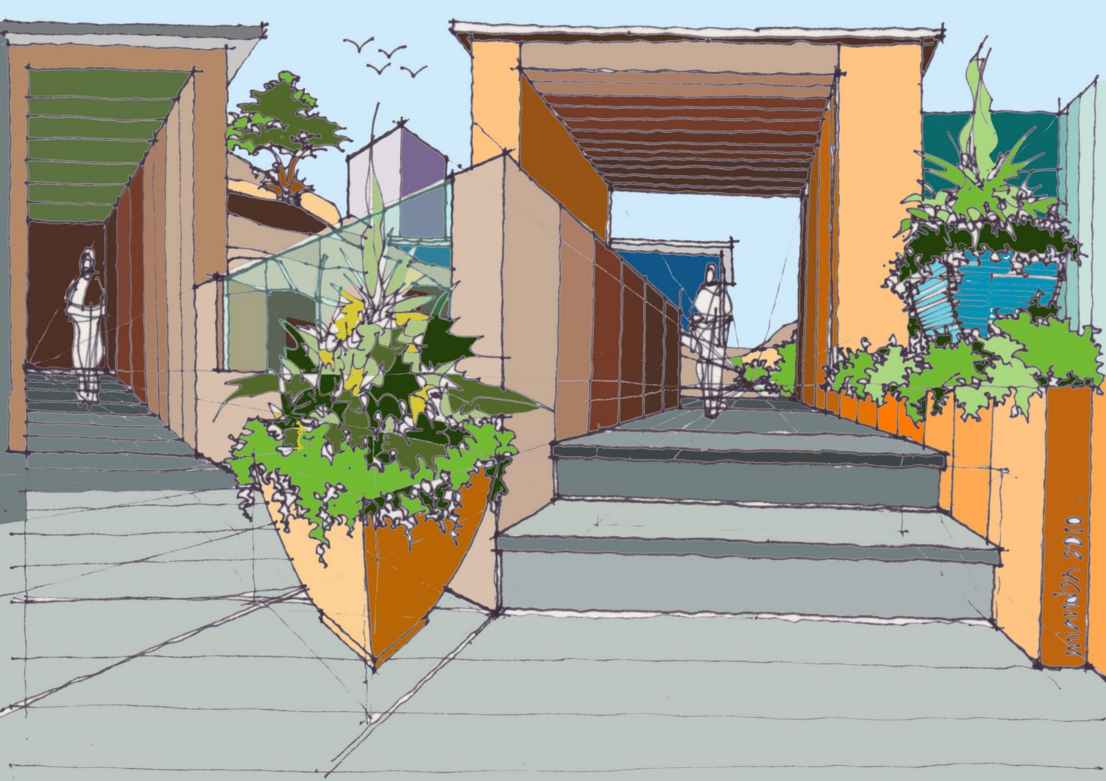 iL Lab.Com: How to draw scenery 221010