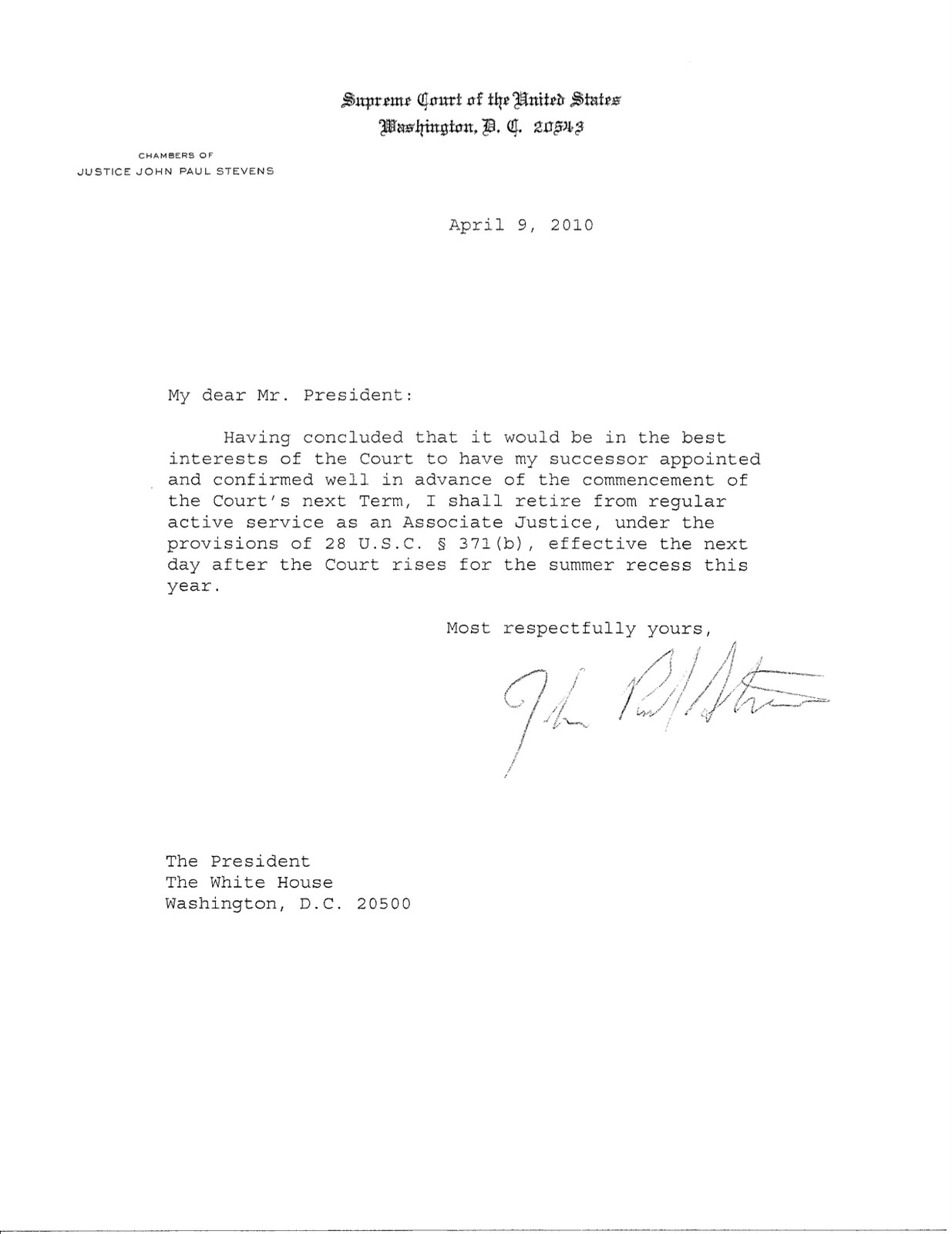 THANK YOU, JUSTICE STEVENS ~ Popthomology