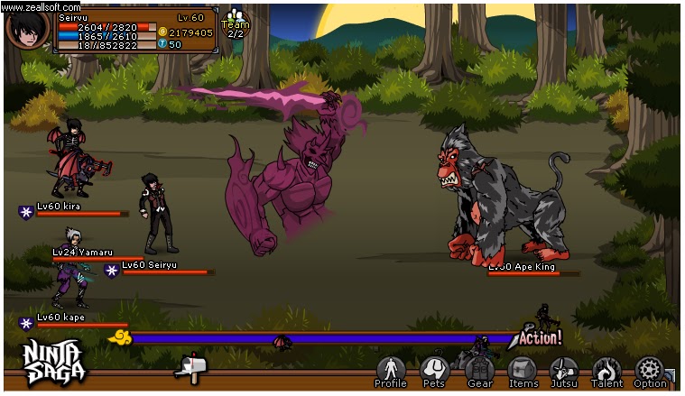 NINJA SAGA: Ninja Saga World Boss Ape King Lv 50