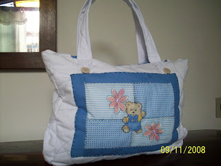 Mãos Criando: bolsa para Bebe em Patchwork