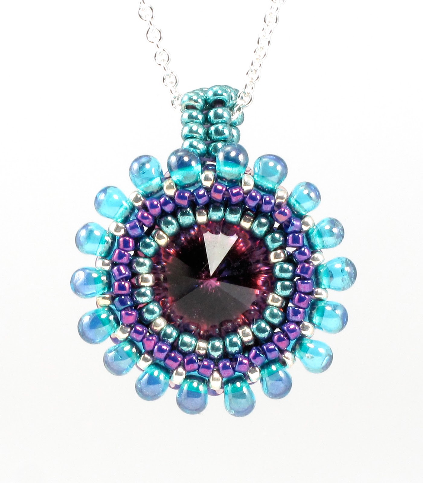 Bead Origami: Rivoli Sunflowers