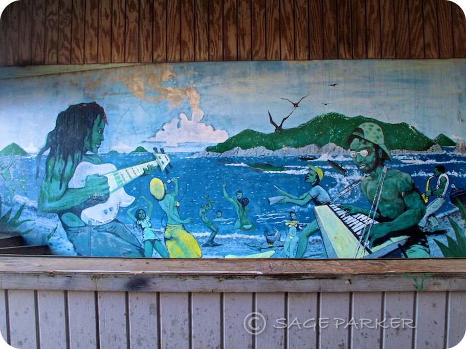 Sage Island: Mural on St Thomas