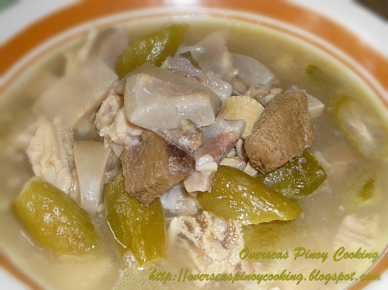 Pinoy Home Cooking and Recipes: Sinanglao, Beef Innards Bile and Kamias ...