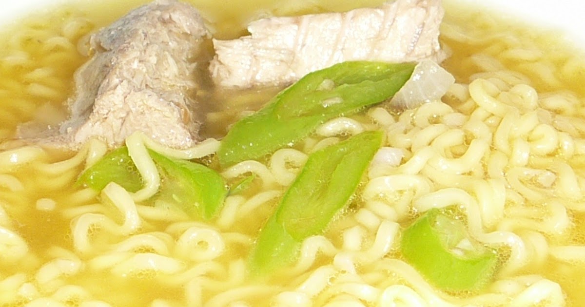 Instant Chicken Noodle Soup With Canned Salmon