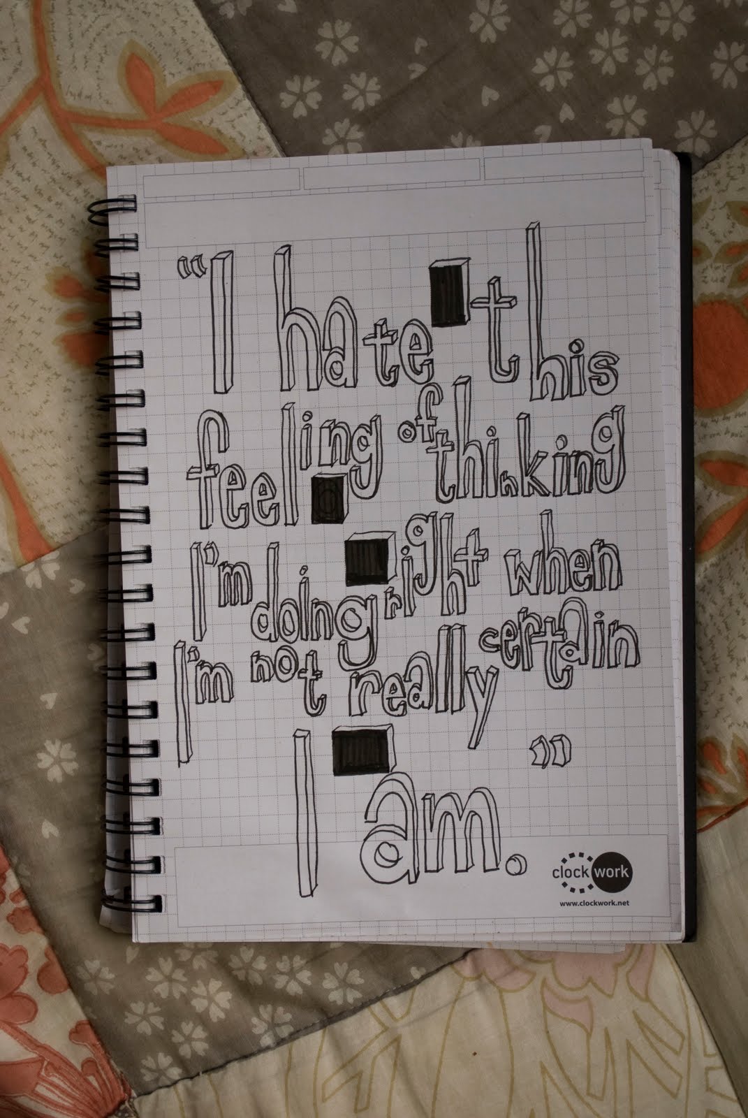 sketch-a-day: Filling up my notebook.