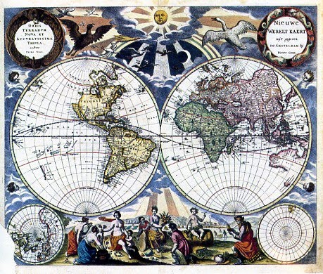 S VIKAS: World Map 17th Century