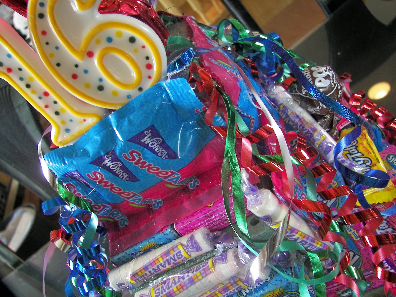 Red Couch Recipes: Sweet 16/Birthday Candy Tower