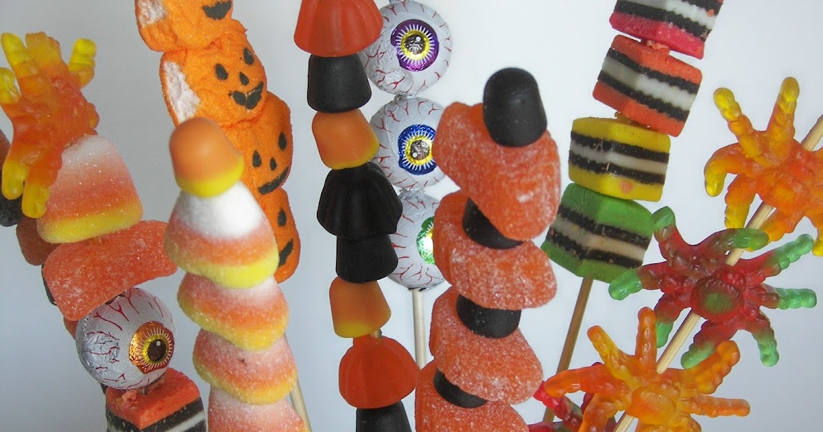 Red Couch Recipes: Halloween Candy Skewers
