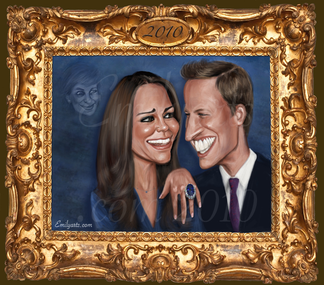 Emily's Caricature and Silhouette Blog: Prince William and his new ...