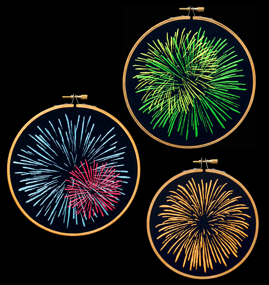 Top 10 fireworks cross stitch ideas and inspiration