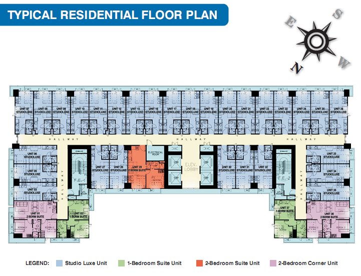 SM condominium: Layouts