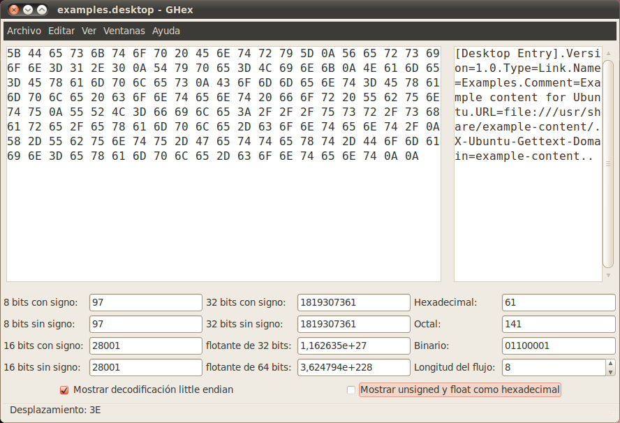 Apuntes Para No Olvidar Y Compartir Ghex Editor Hexadecimal