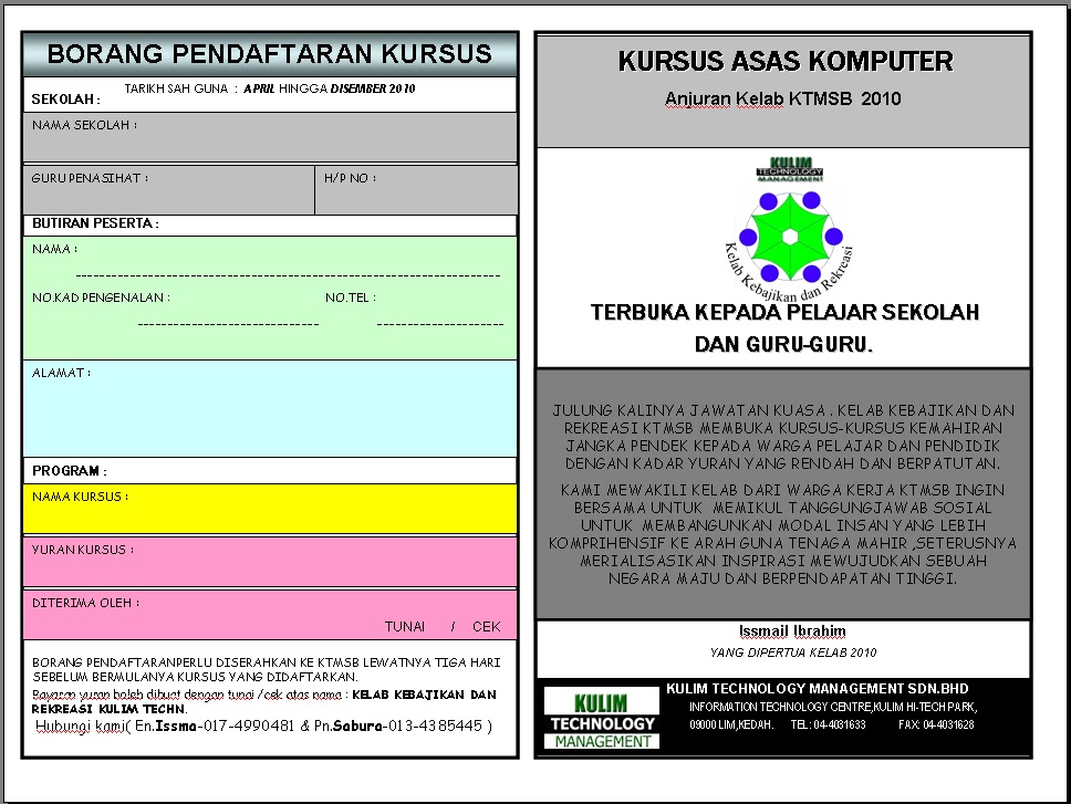 CD CREATIVE DESIGN: KURSUS KEMAHIRAN KOMPUTER UNTUK PELAJAR DAN GURU