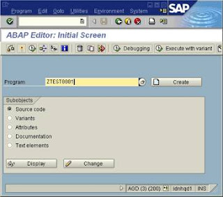 ABAP Gallery: my first ABAP program