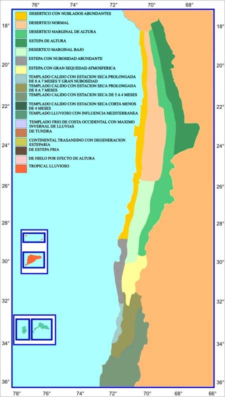 Geografía de Chile: Clima