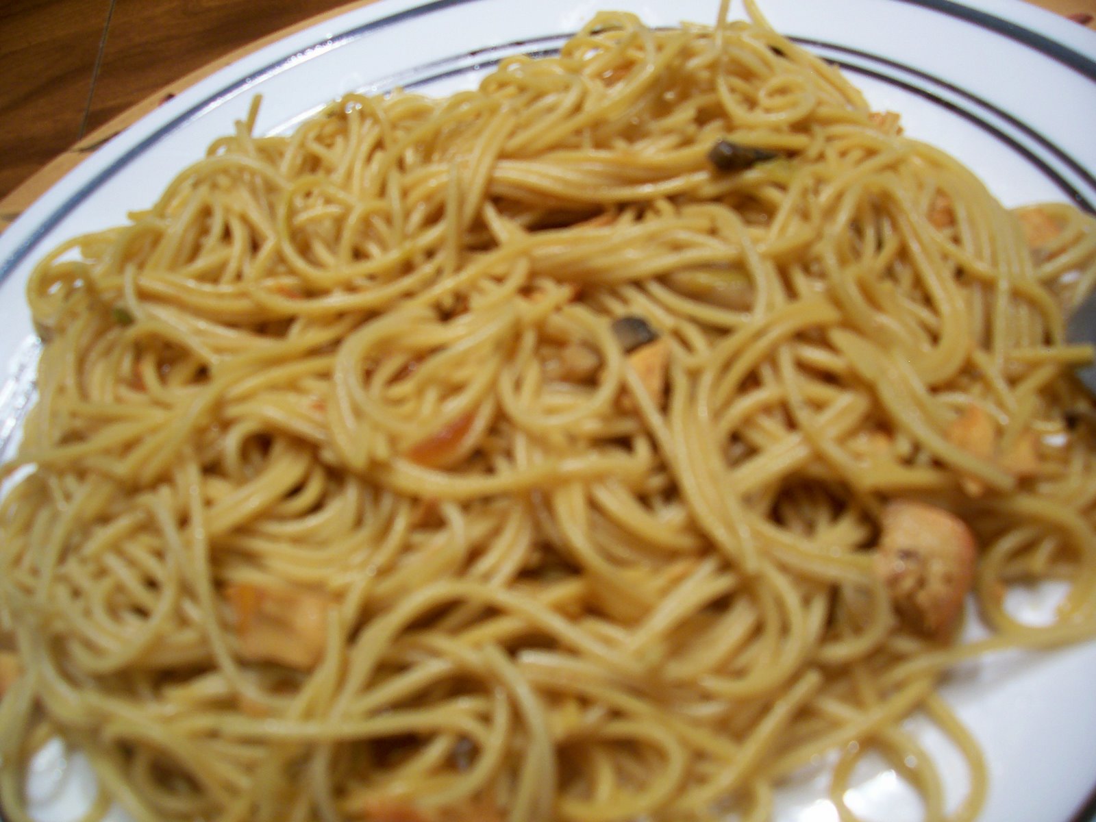 PASTA CHINA CON POLLO EN SALSA DE SOYA