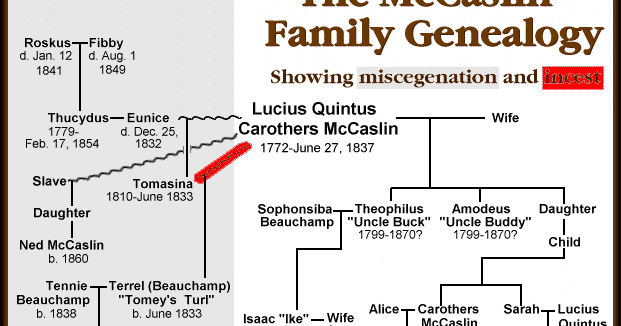 Books I'm Readin': Go Down, Moses Family Tree