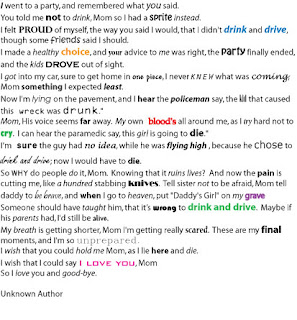 Cathryn Patzer: Drinking and Driving poem