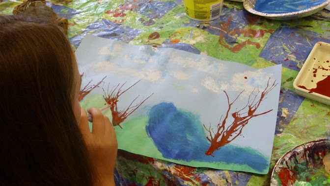 galloping goat gossip: Easy Landscape for Kids