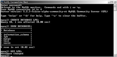 pu3: CONTOH PEMBUATAN DATABASE DENGAN MySQL