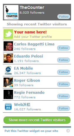 Twitter Counter Followers Widget | Tech Media Online Info