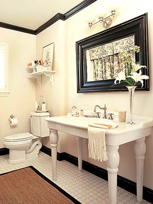 The Granite Gurus: Whiteout Wednesday: Five White Powder Bathrooms