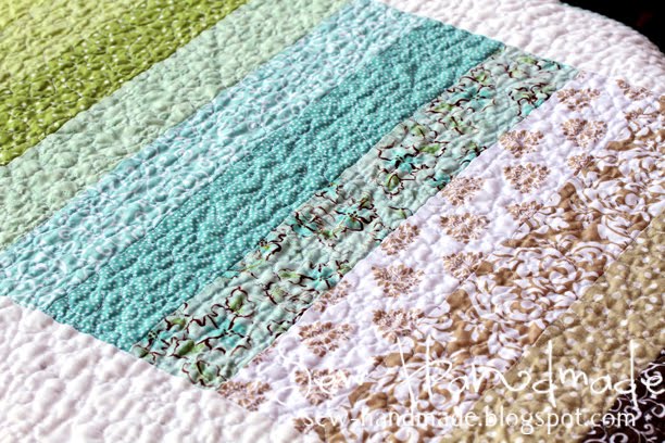 Sew Handmade: Color Block Baby Quilt