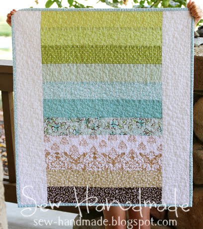 Sew Handmade: Color Block Baby Quilt